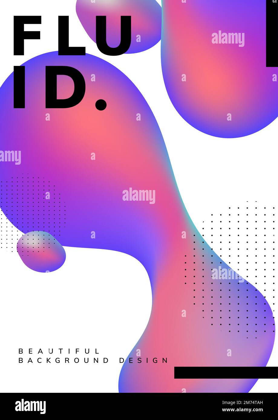 Colorful fluid gradient background vector Stock Vector Image & Art - Alamy