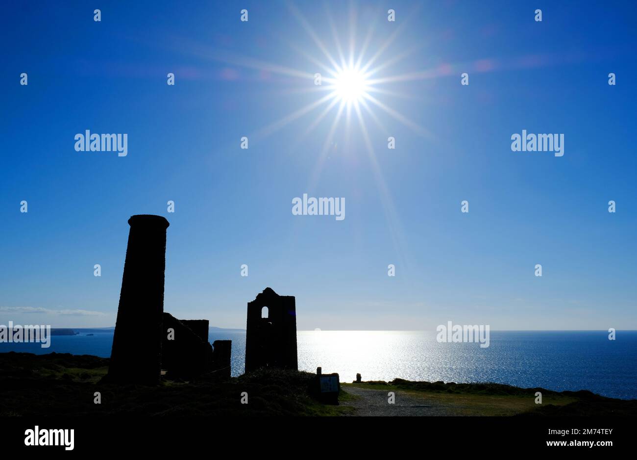 Abandoned tin mines at Wheal Coates, Cornwall, UK - John Gollop Stock ...