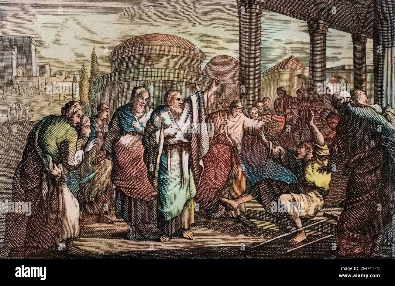 Bible par le Sieur de Royaumont, Nouveau Testament : Boiteux gueri ...