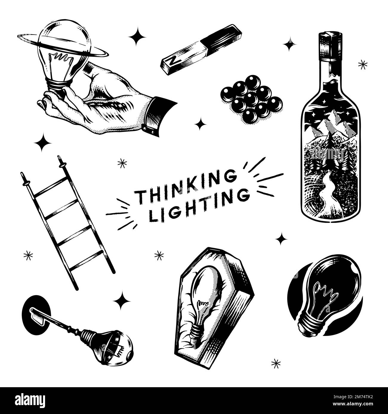 Bottle light bulb Cut Out Stock Images & Pictures - Alamy