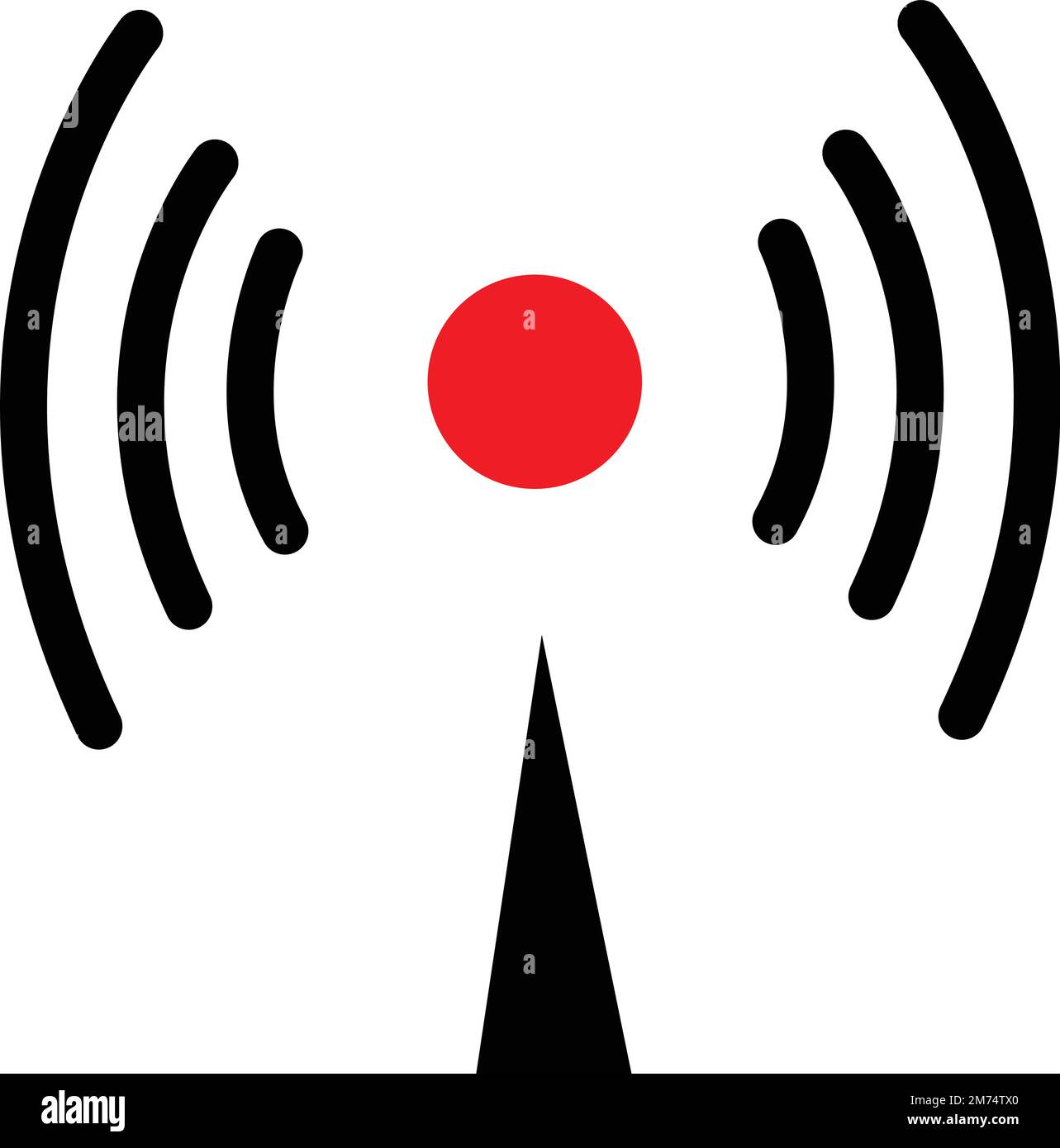 Broadcasting icon, live streaming pictogram, vector illustration Stock ...