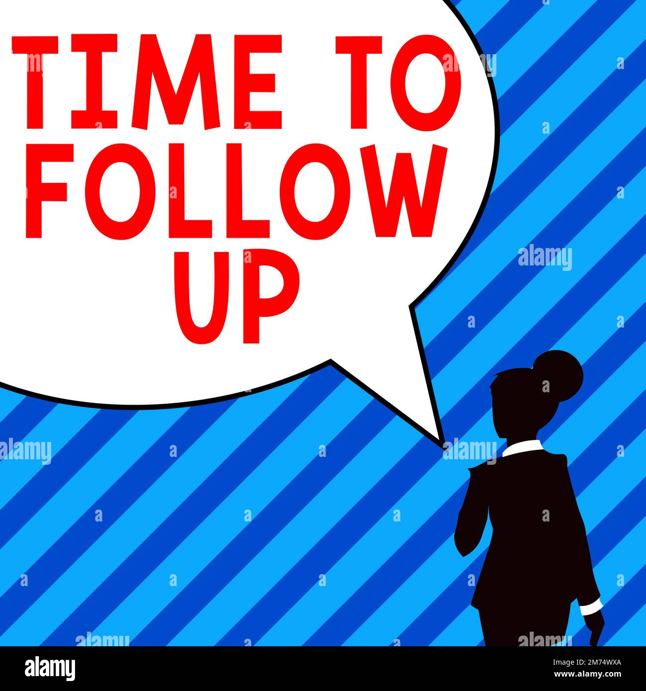 Text showing inspiration Time To Follow Up. Business overview Enquiry of the previous task or ...