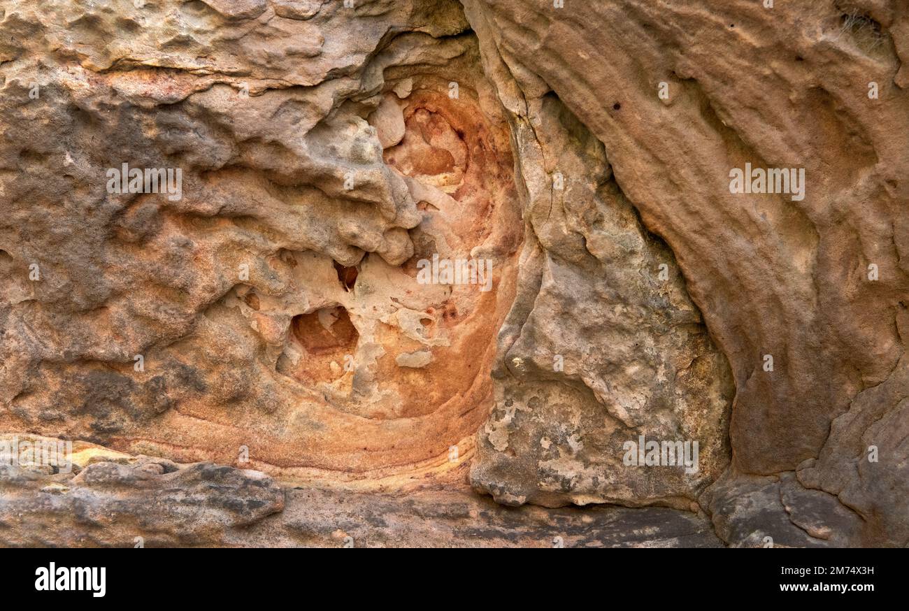 Weathered Sandstone rock close up Stock Photo - Alamy