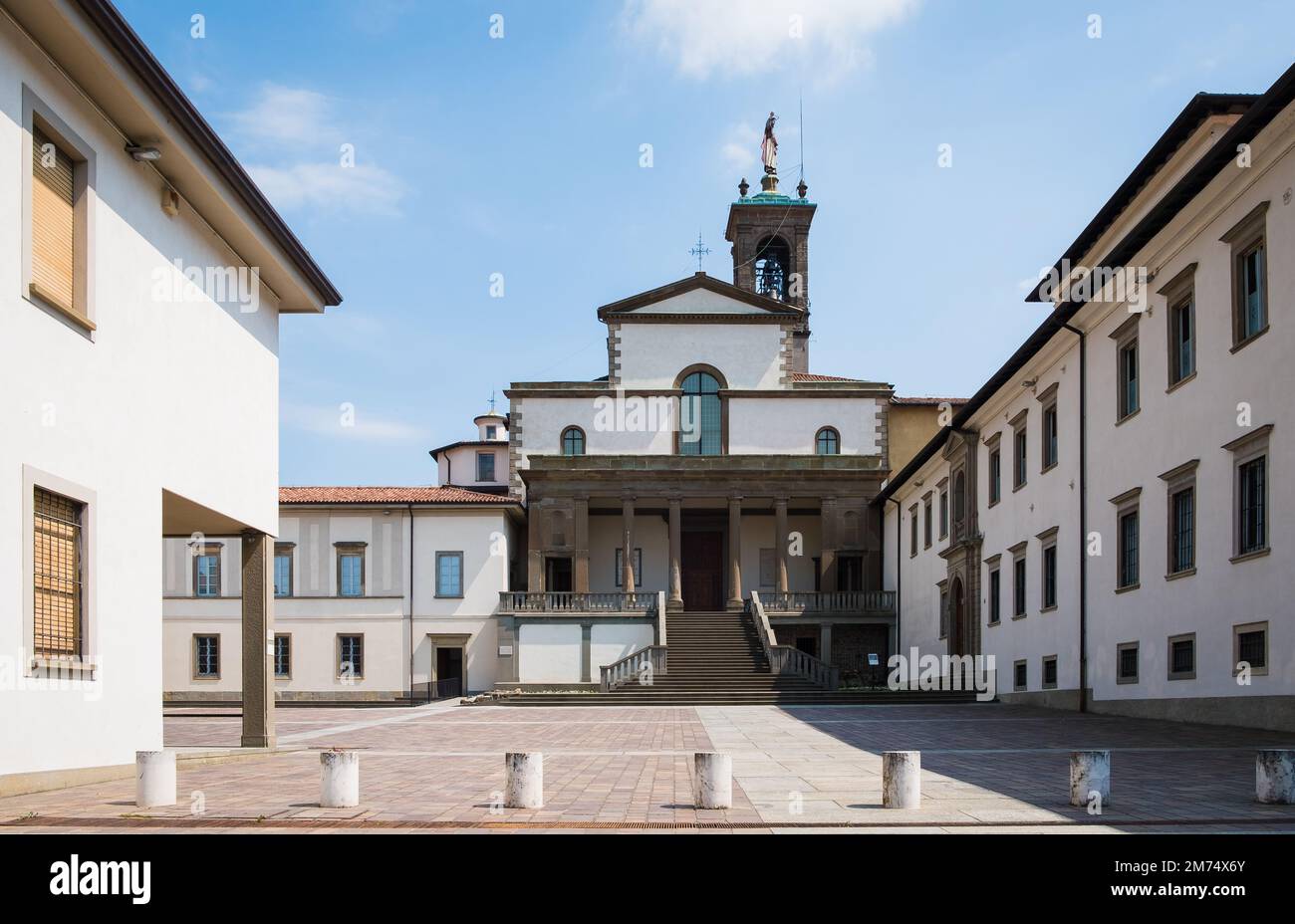 Pontida, Italy - April 29, 2022: Monastero di San Giacomo, monastery ...