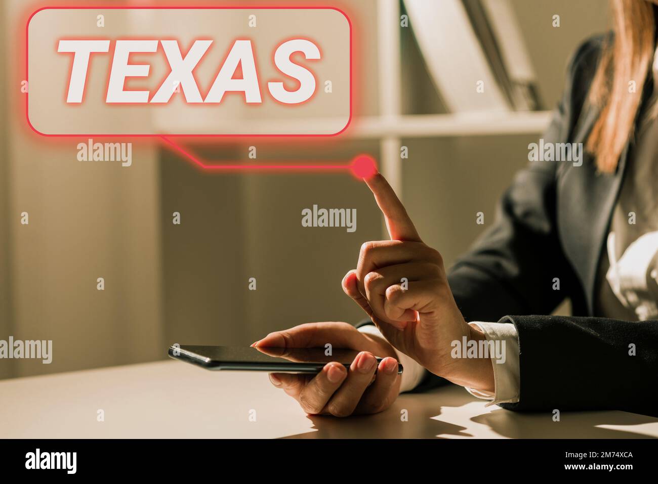 Writing displaying text Texas. Internet Concept based on Caddo word ...