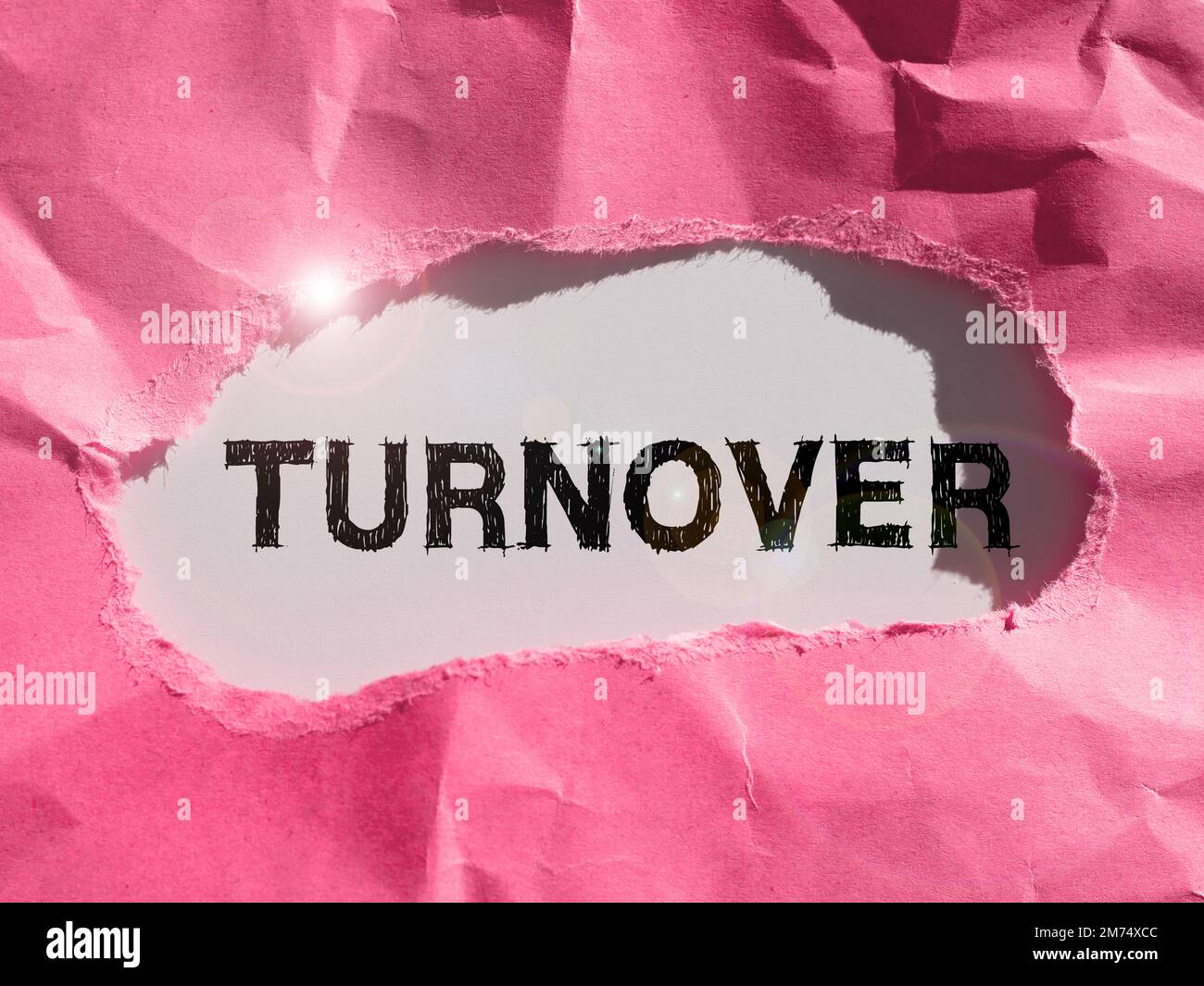 Writing displaying text Turnover. Concept meaning the percentage of ...