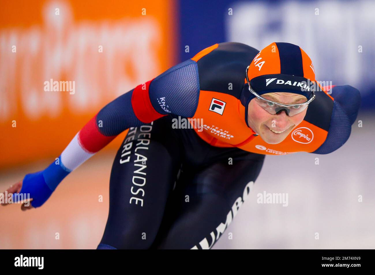 Hamar 20230106.Merijn Scheperkamp from the Netherlands in action under ...