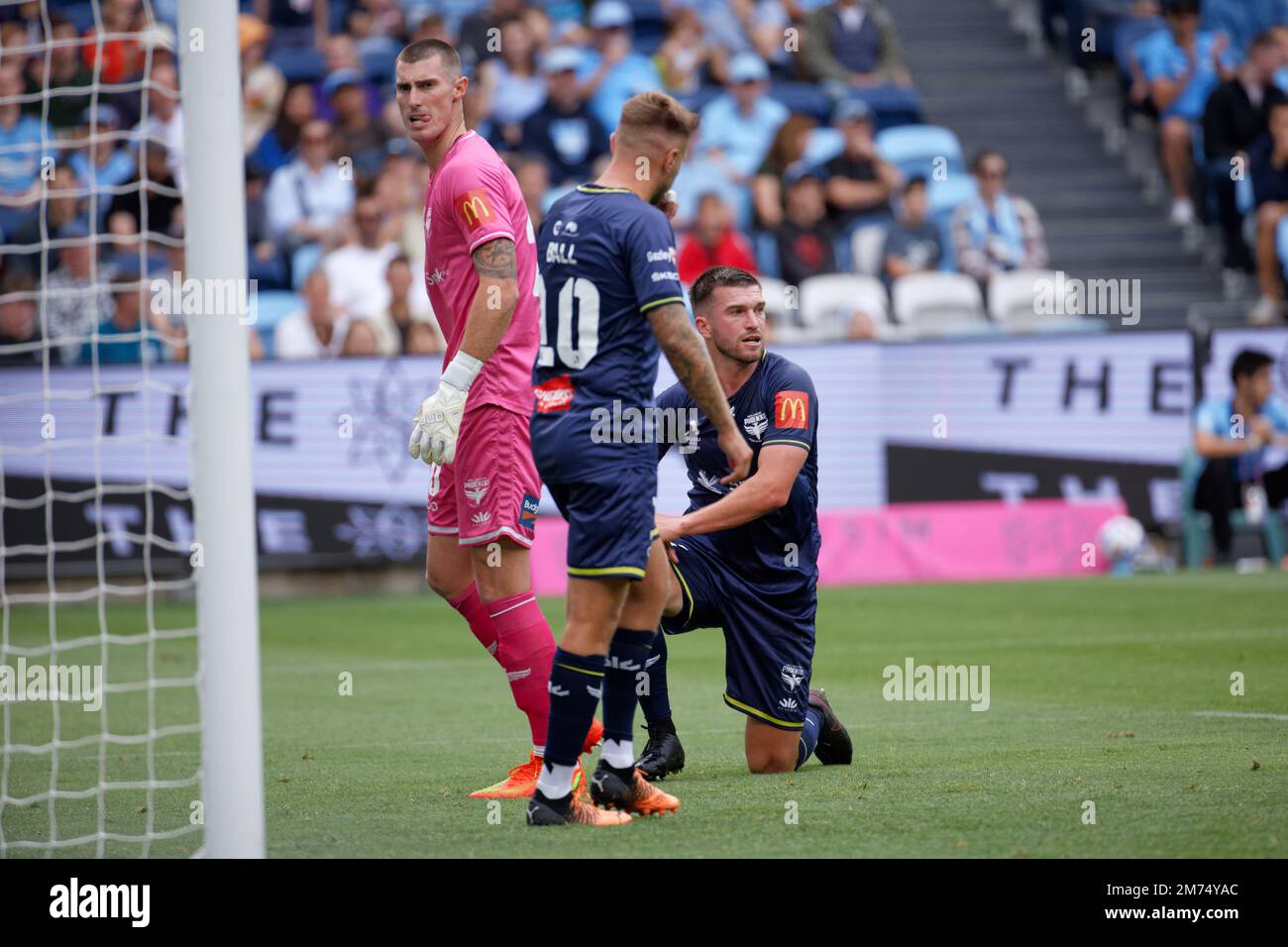 Oliver Sail of Wellington Phoenix looks on during the match between ...
