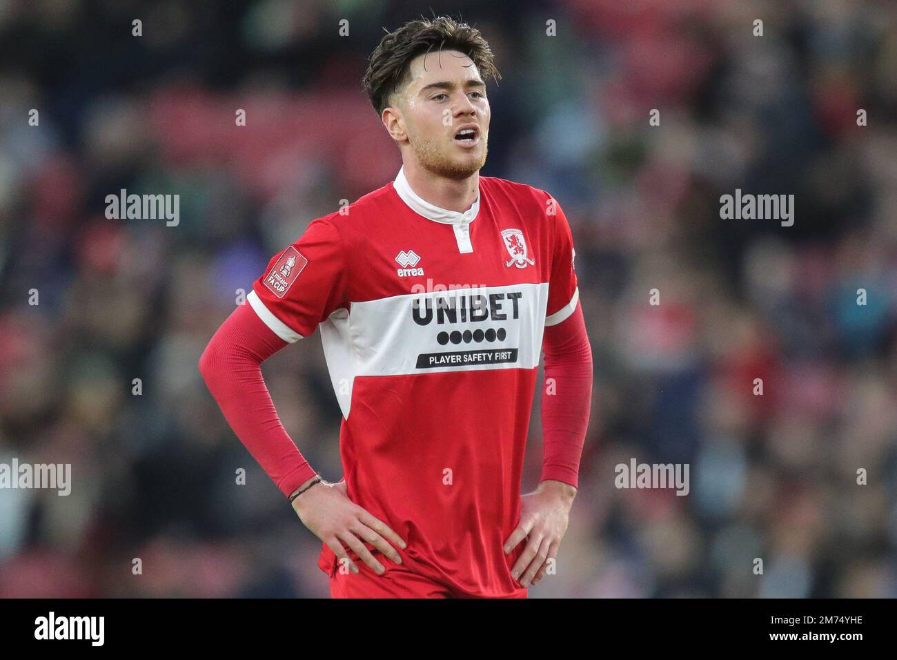 Hayden Hackney #30 of Middlesbrough during the Emirates FA Cup match ...