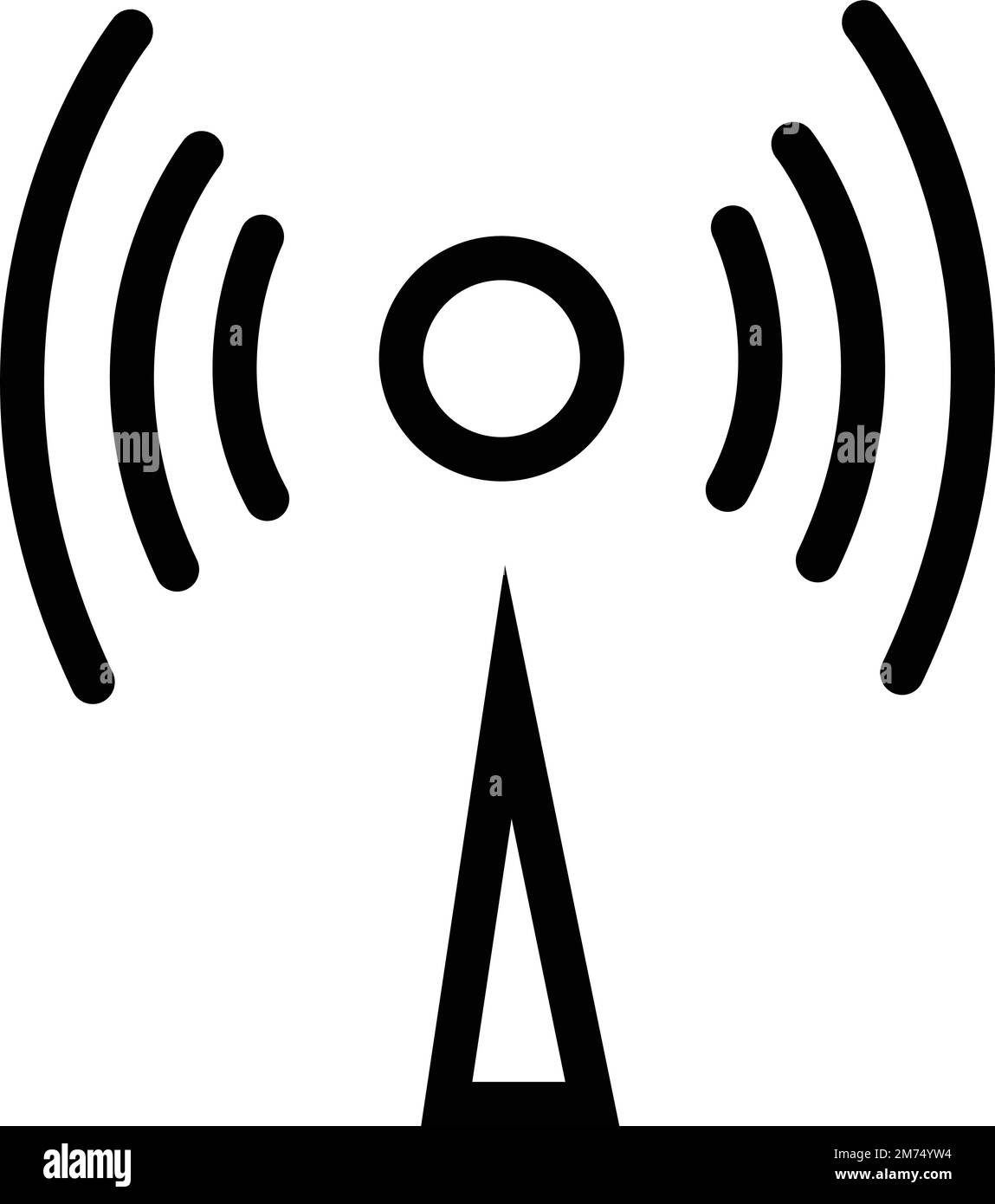 Broadcasting icon, live streaming pictogram, vector illustration Stock ...