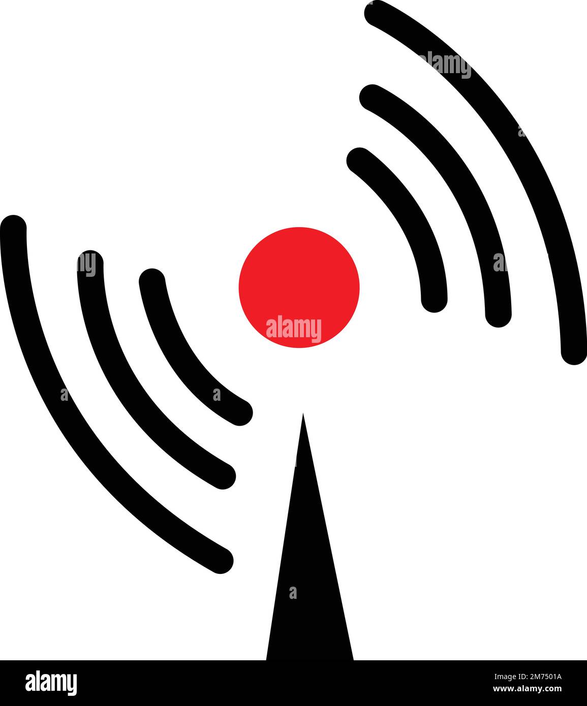 Broadcasting icon, live streaming pictogram, vector illustration Stock ...