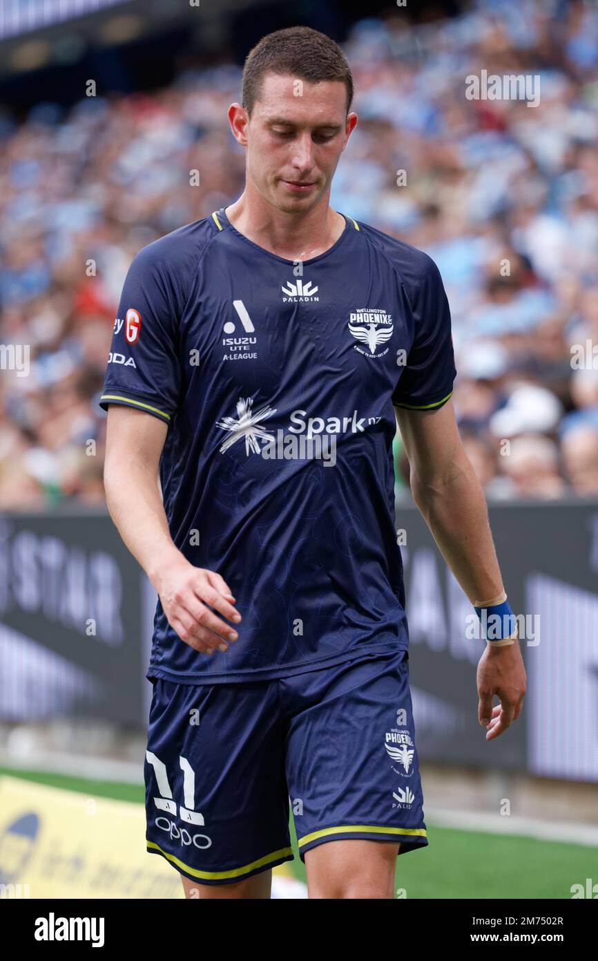 Bozhidar Kraev of Wellington Phoenix is given a red card during the ...