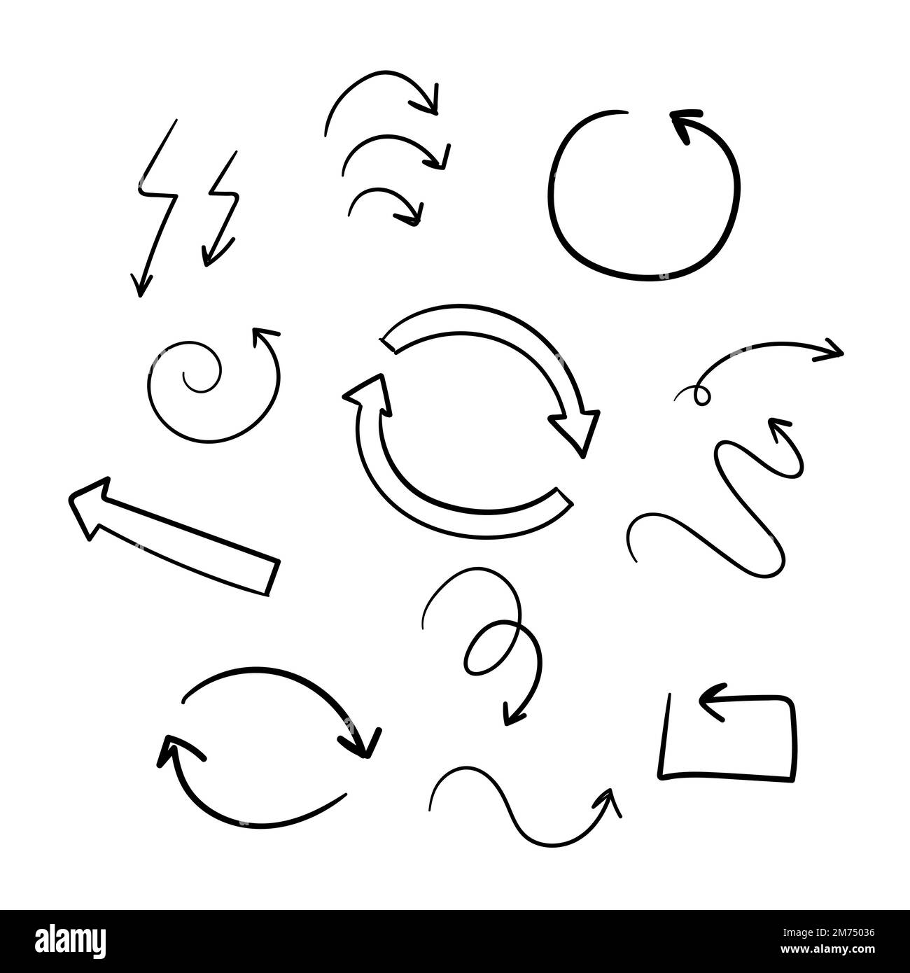 Cartoon pointing arrow symbol Black and White Stock Photos & Images - Alamy