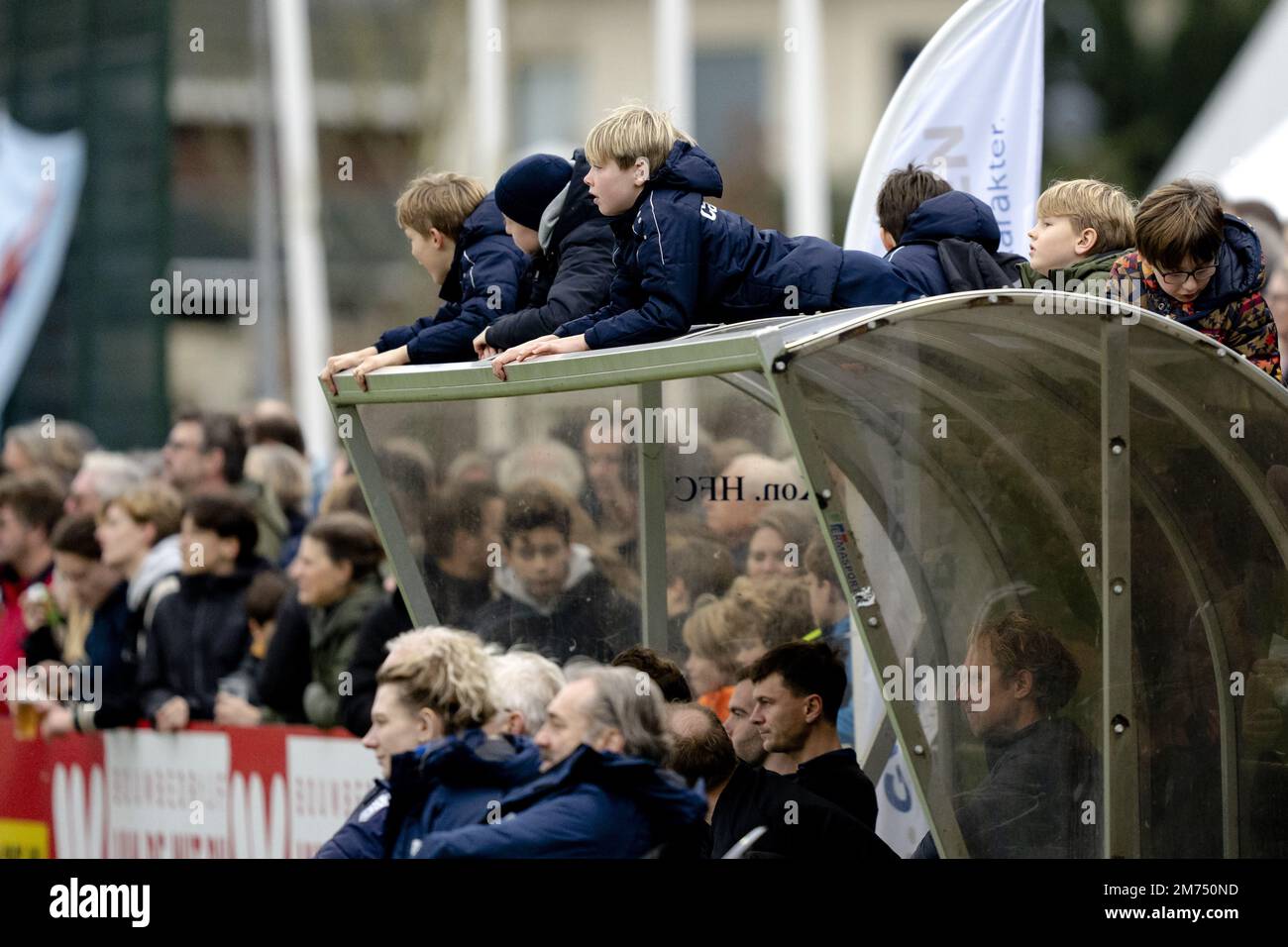 HAARLEM - Public during the traditional New Year's match between former ...