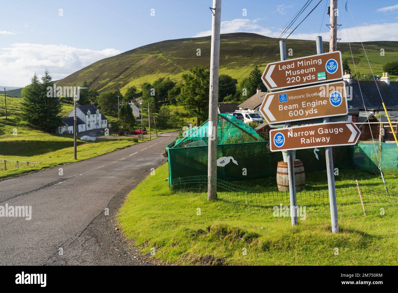 Wanlockhead, Scotland's highest village above sea level at 1531ft, 466m ...