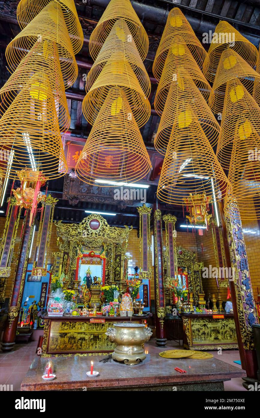 Can Tho, Vietnam - January 4, 2023: Views of the Chinese Ong temple in ...