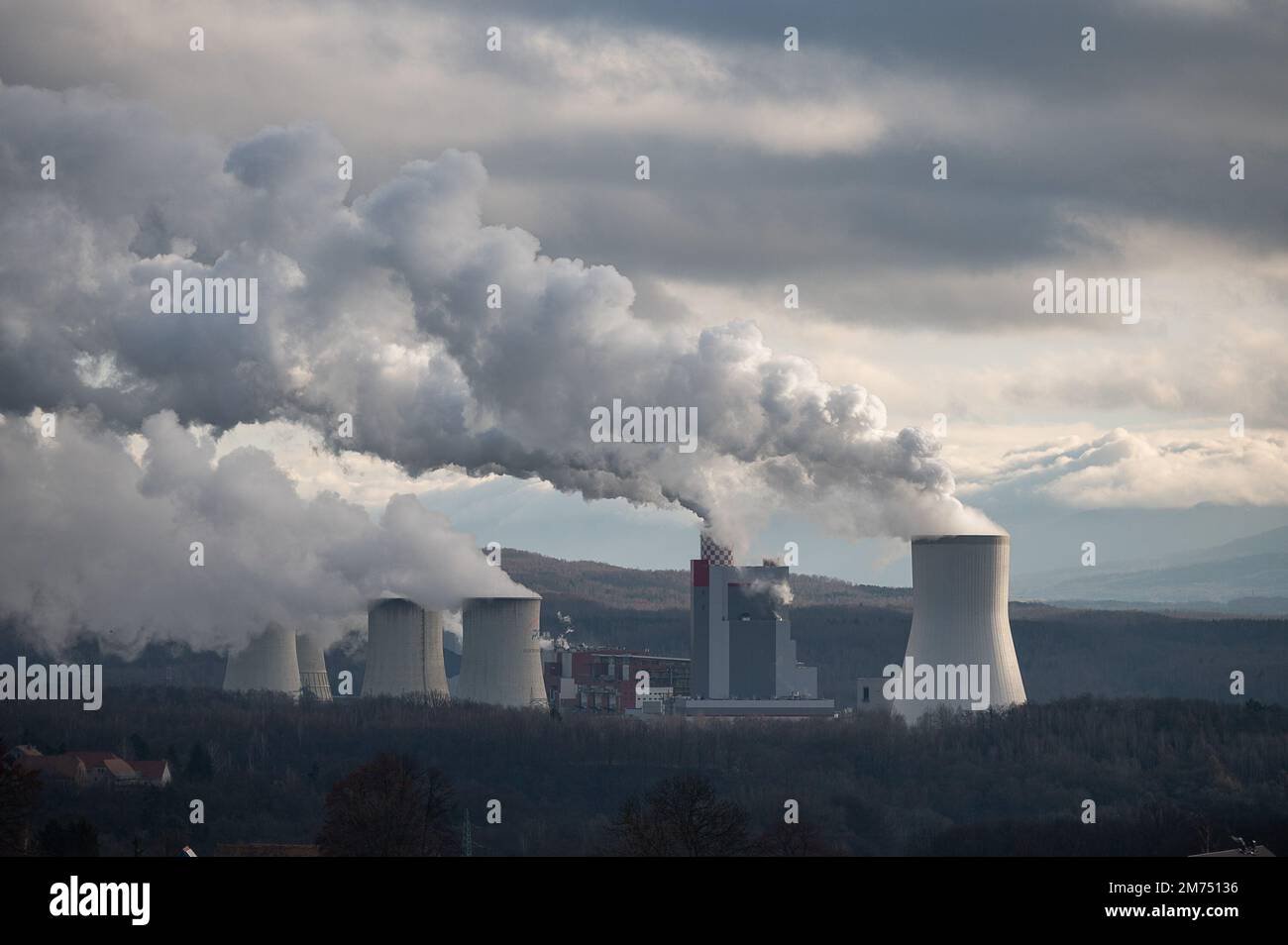 Turow, Poland. 07th Jan, 2023. The Turów large-scale lignite-fired ...