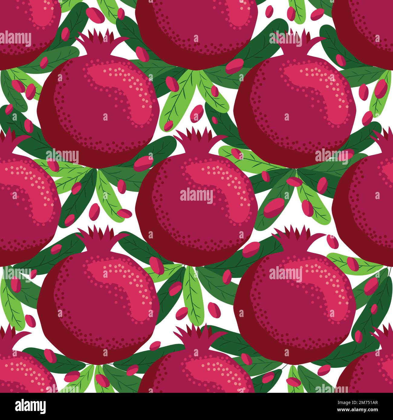 Seamless pattern with pomegranates Fruits. Decorative patterns of the ...