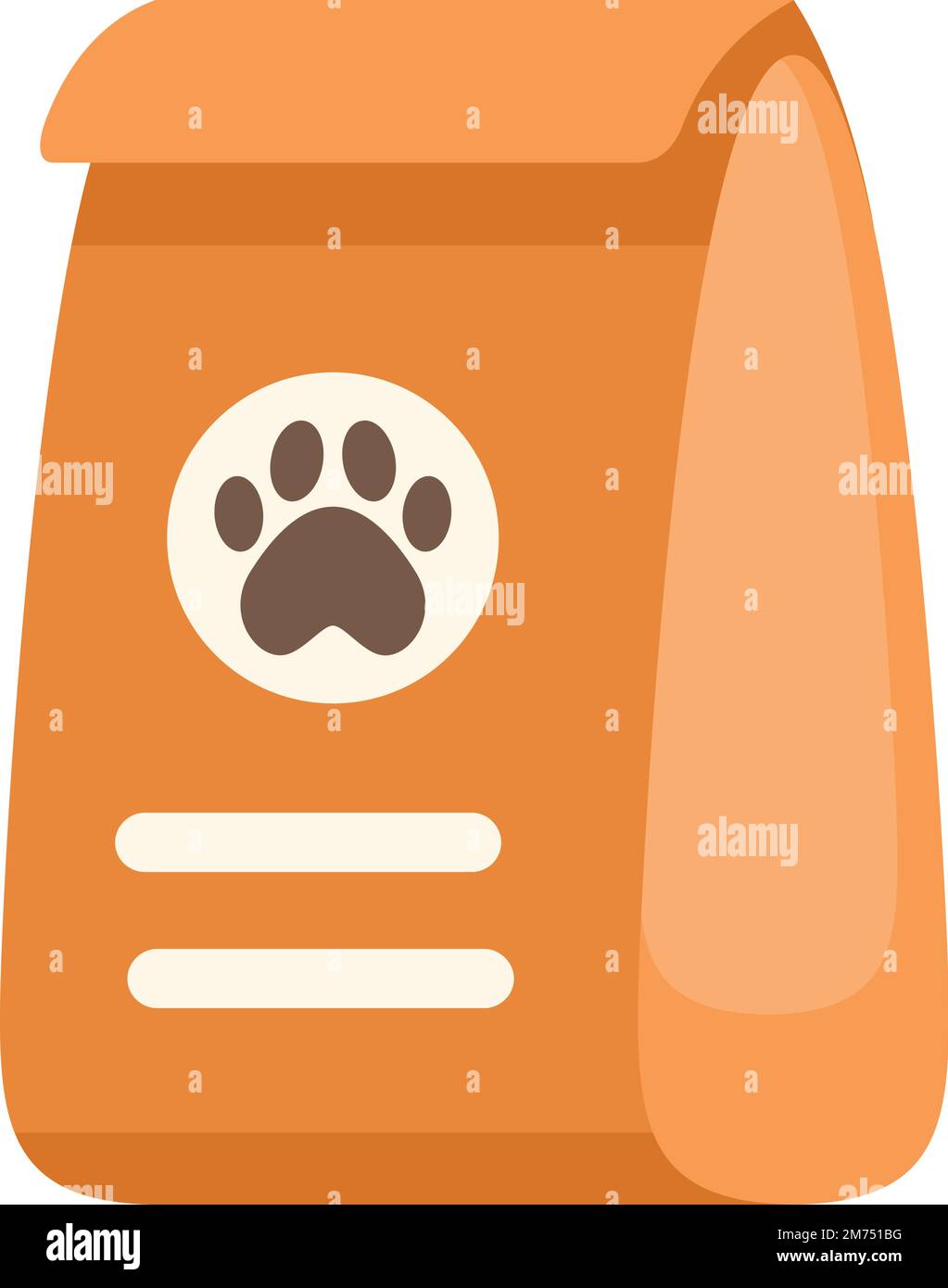 Dog nutrition icon flat vector. Pet food. Animal feed isolated Stock ...