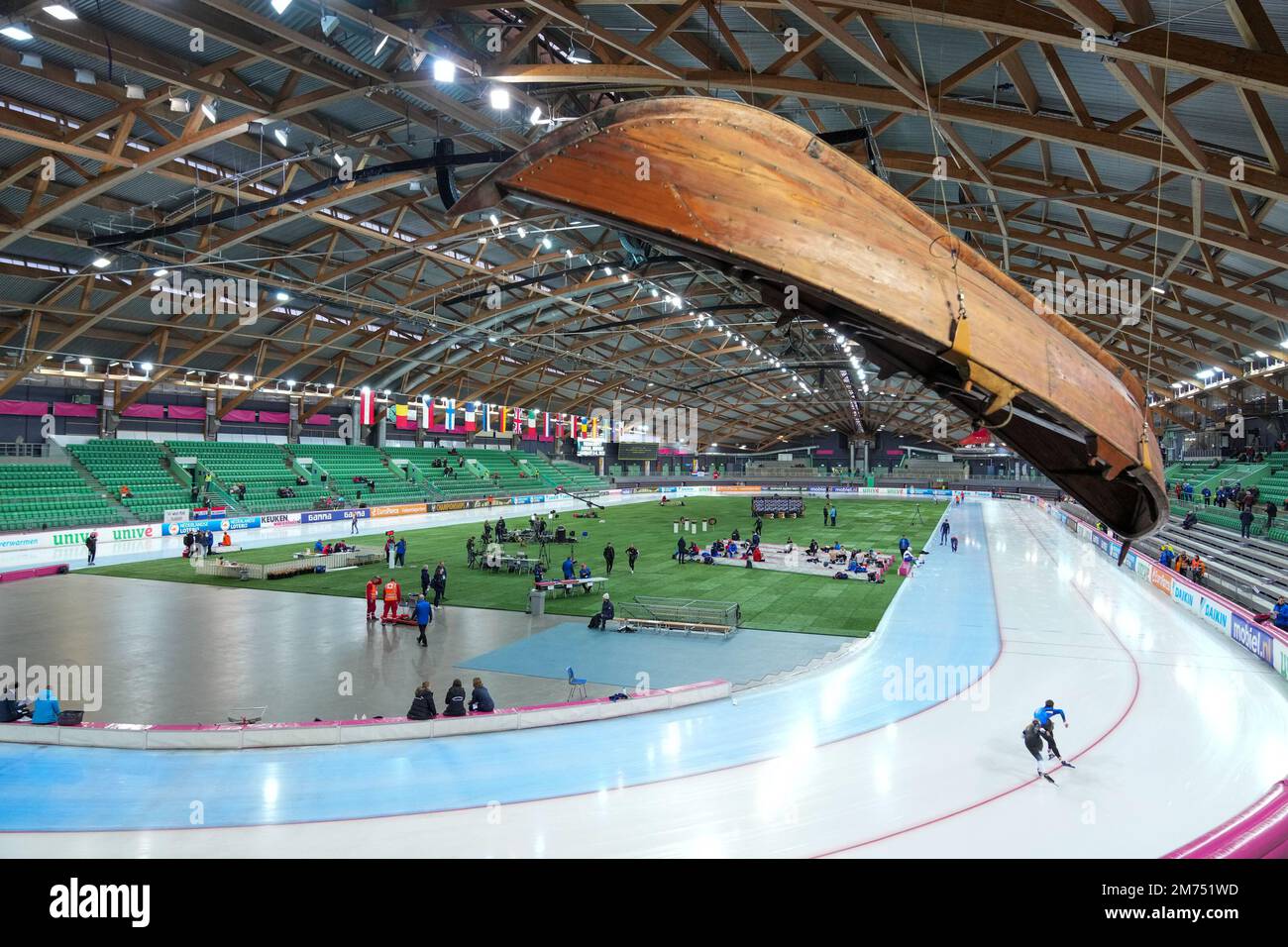 HAMAR, NORWAY - JANUARY 7: General interior overview during the ISU ...