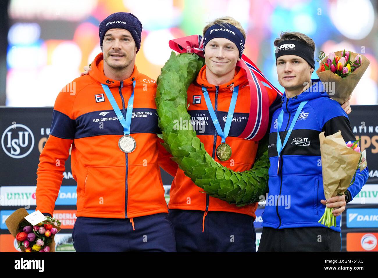 HAMAR, NORWAY - JANUARY 7: Hein Otterspeer of The Netherlands, Merijn ...