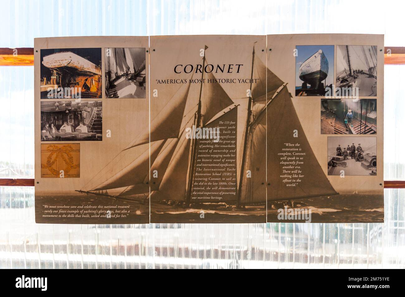 Restoration of The 1885 Coronet Yacht at the International Yacht ...