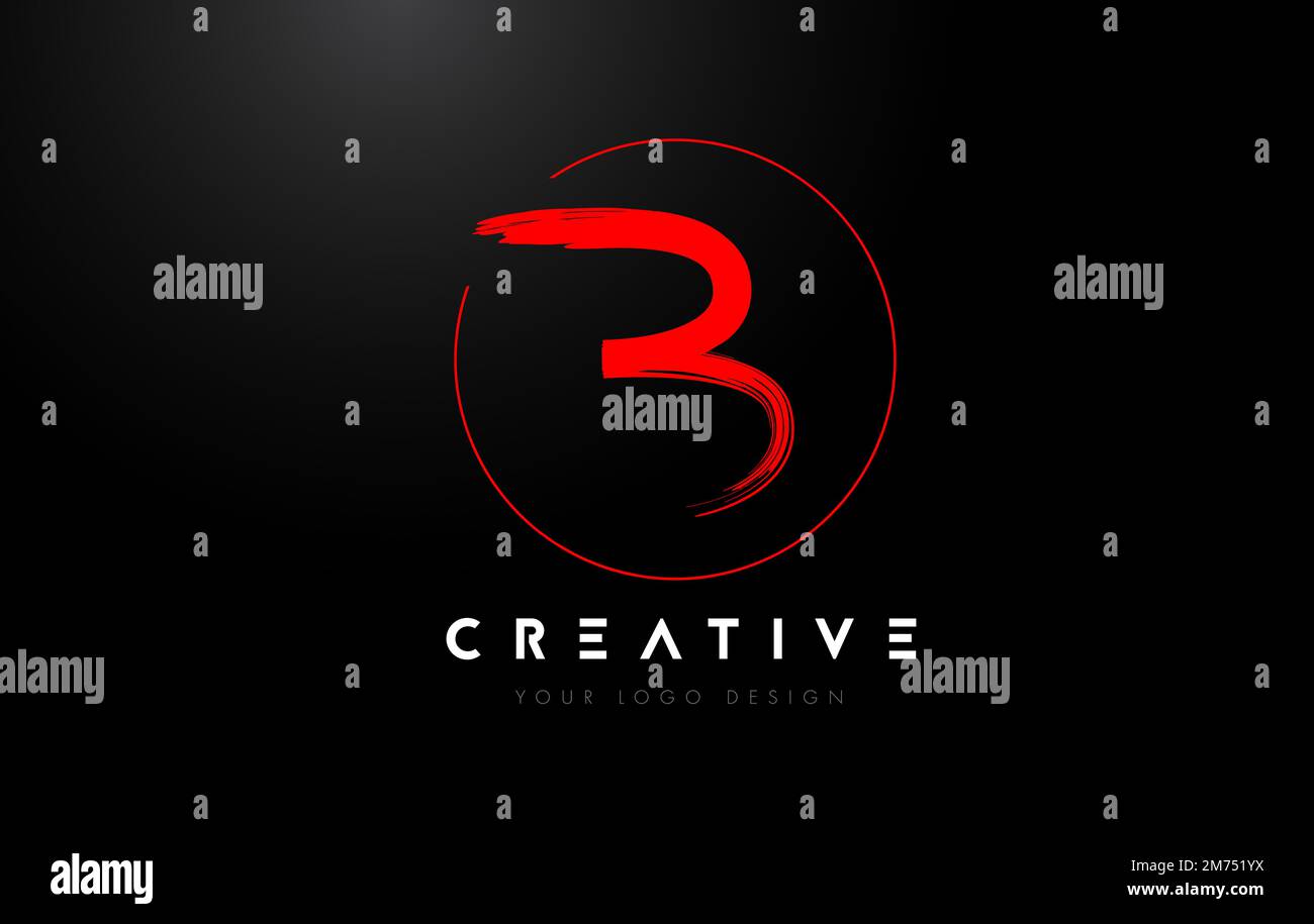 Red b logo Stock Vector Images - Alamy