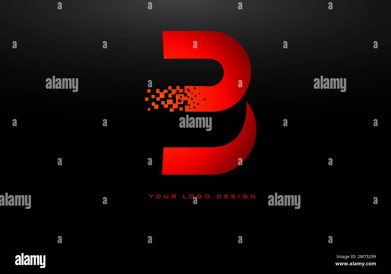 Red b logo Stock Vector Images - Alamy