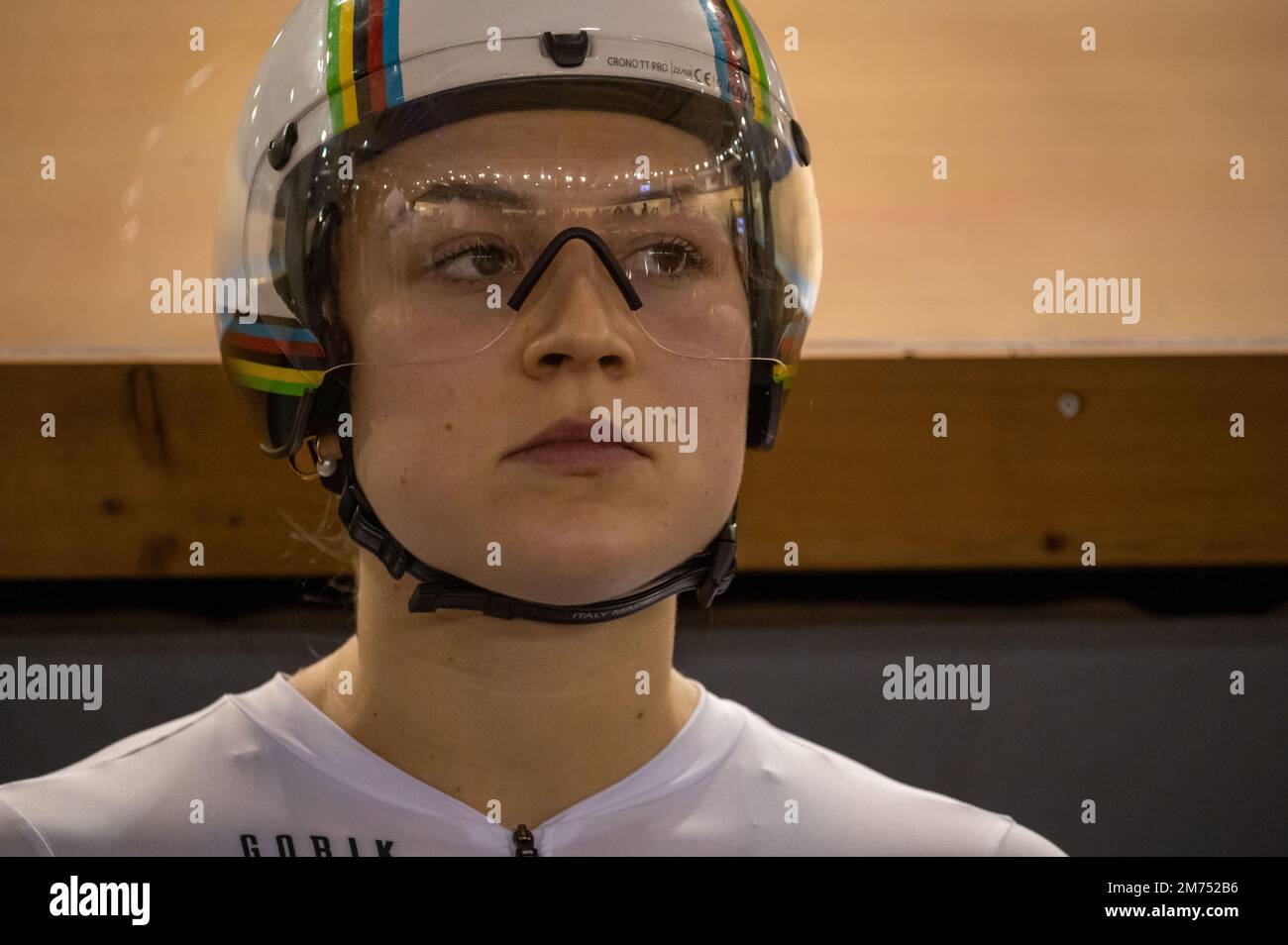 Mathilde Gros, Women's Sprint during the Track Cycling French ...