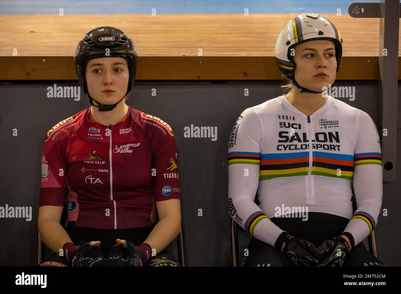 Mathilde Gros and Constance MARCHAND, Women's Sprint during the Track ...