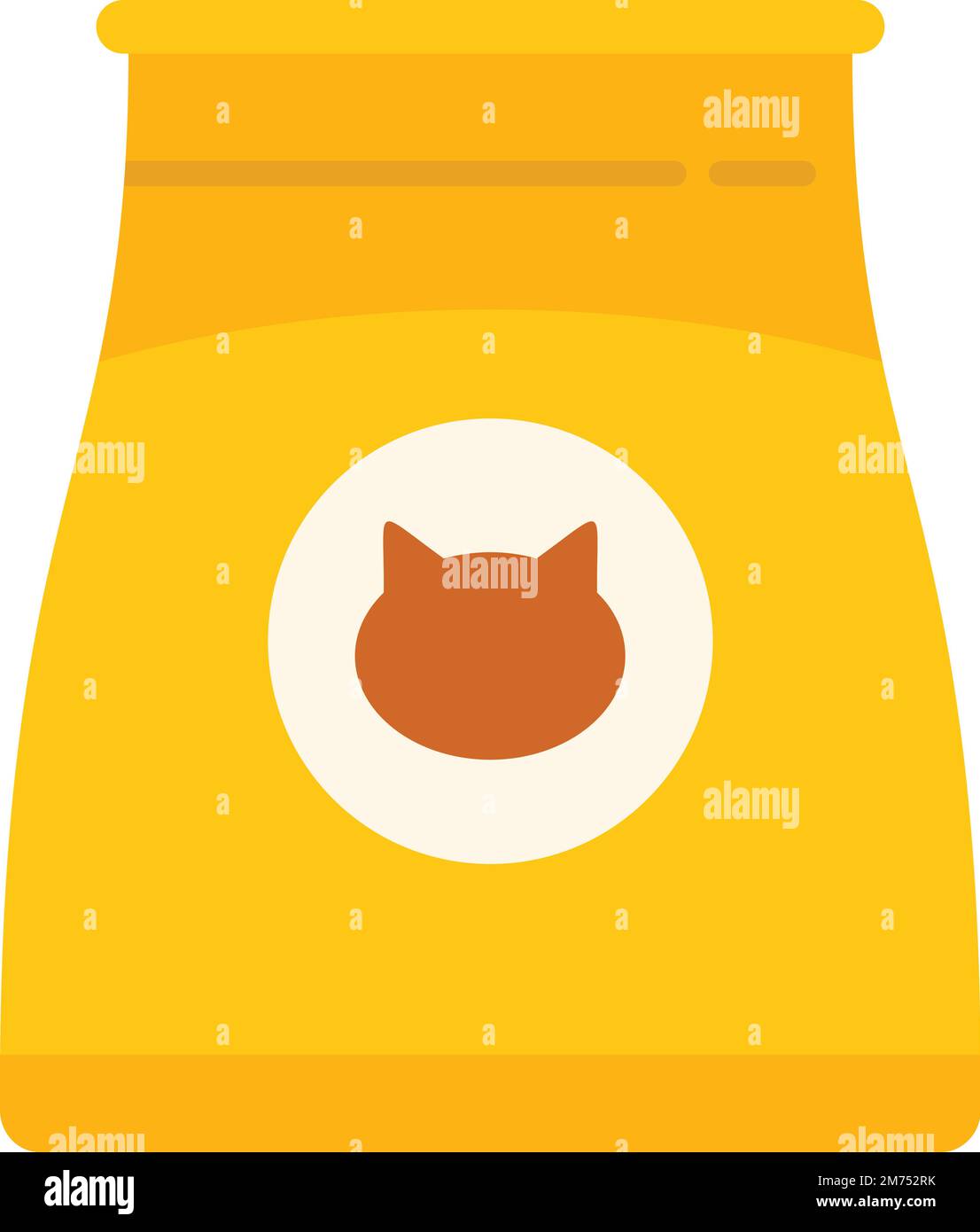 Full cat pack icon flat vector. Dry feed. Animal package isolated Stock ...