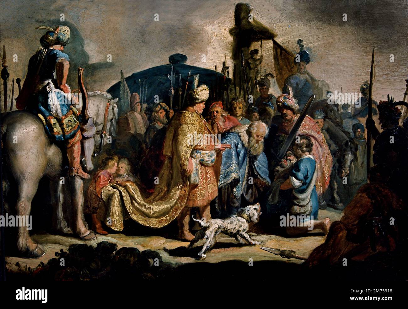 David with the Head of Goliath before Saul, 1627 Rembrandt Harmensz ...