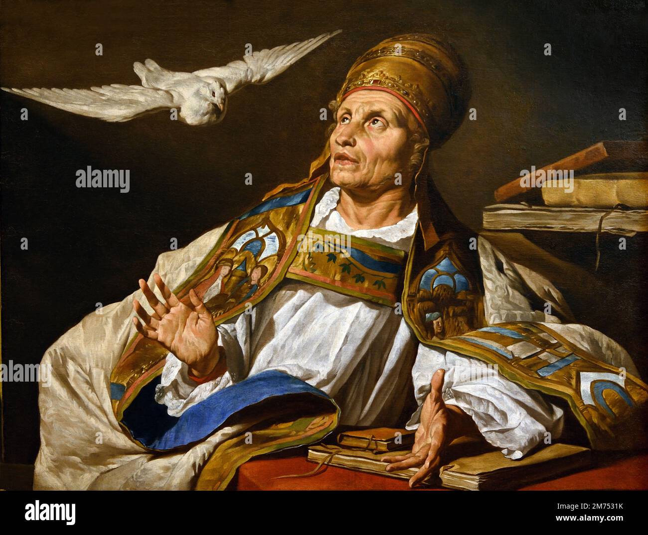 Saint Ambrose 17th century by Matthias Stom - Stomer 1615–1649 Dutch ...