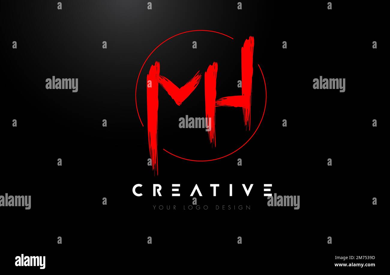 Mh letters Stock Vector Images - Alamy