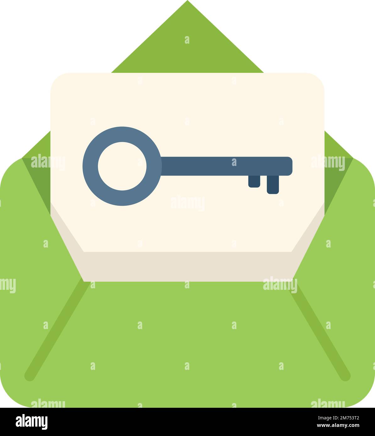 Mail password recovery icon flat vector. Cyber security. Internet ...