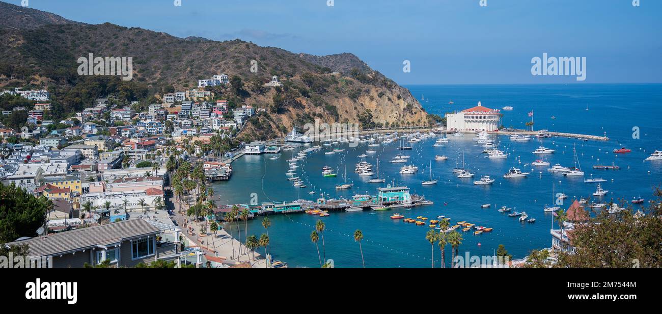 View from above Catalina Island Stock Photo - Alamy