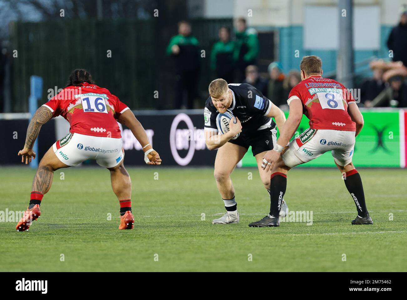Newcastle, UK. 07th Jan, 2023. Charlie Maddison of Newcastle Falcons in ...