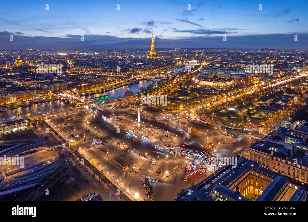 France, Paris, area listed as World Heritage by UNESCO, Place de la ...