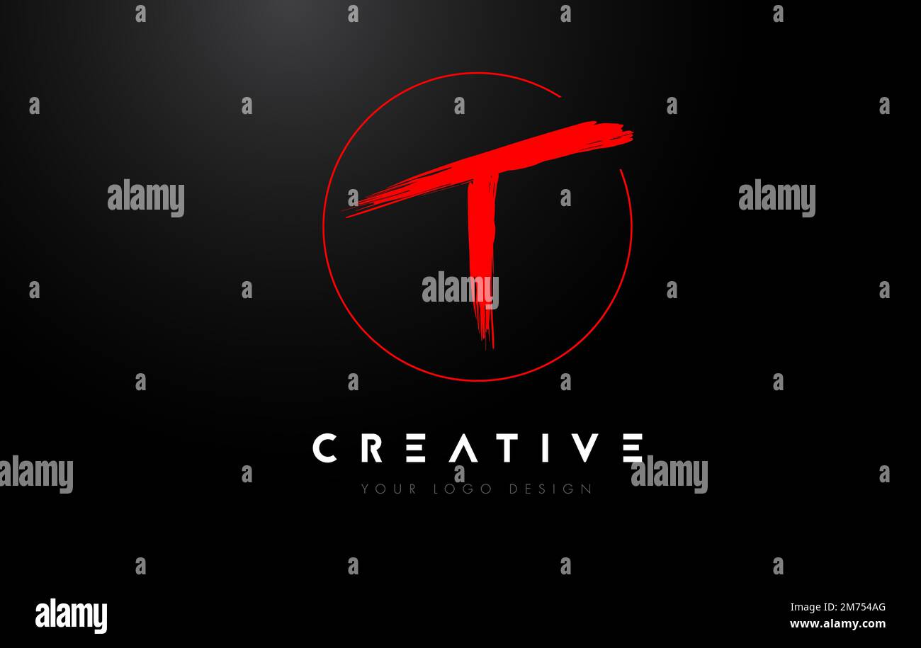 Red and white t letter Stock Vector Images - Alamy