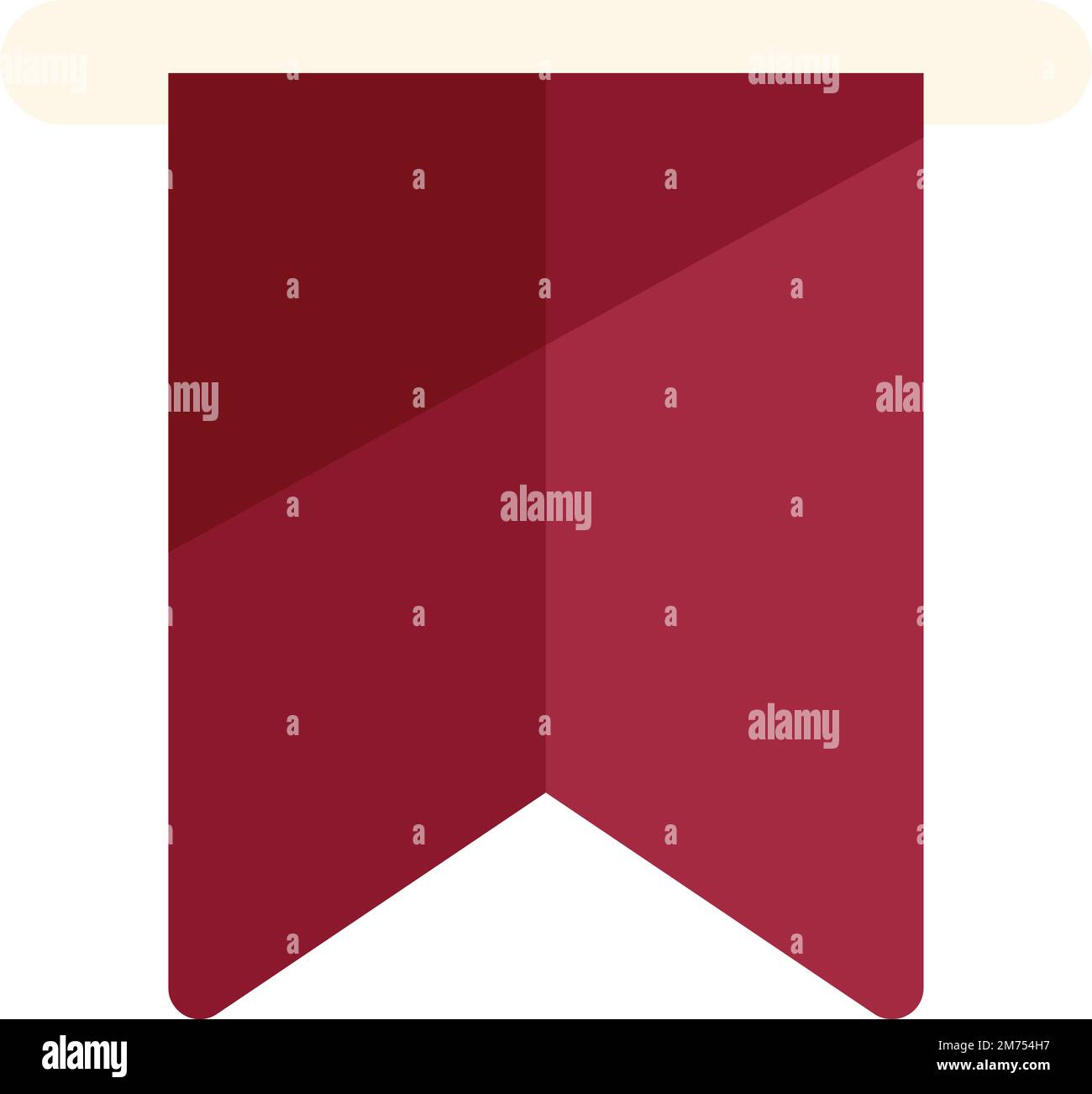 Flag mark icon flat vector. Favorite bookmark. App tag isolated Stock ...
