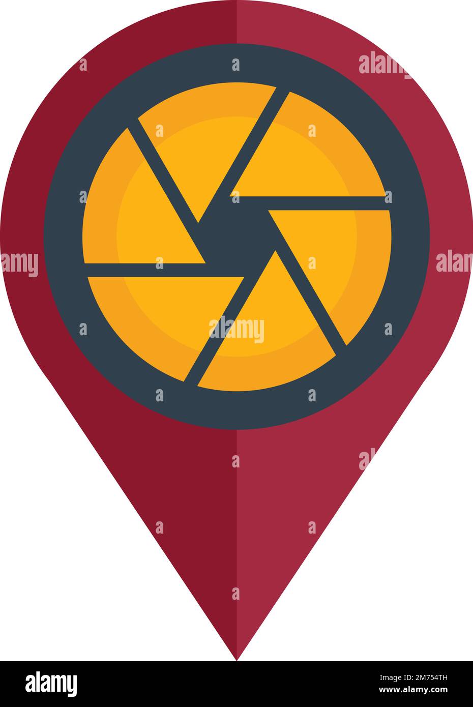 Focus location icon flat vector. Dart meeting. Media self isolated ...