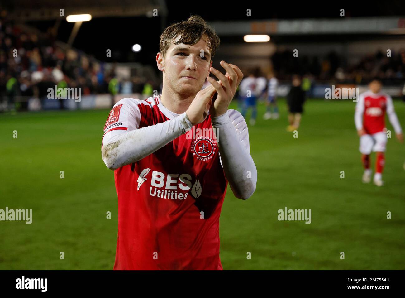 Fleetwood Town's Lewis Warrington after the Emirates FA Cup third round ...