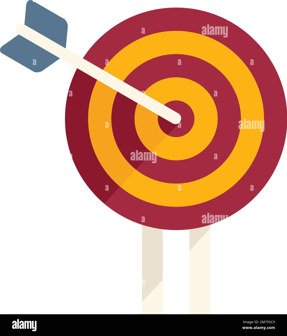 Focus arch target icon flat vector. Work group. Social team isolated ...