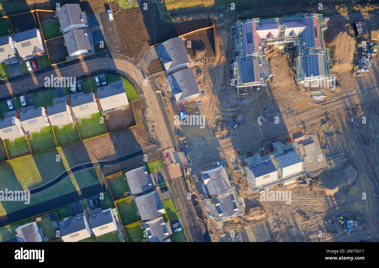 New housing development building houses for increased demand in rural ...