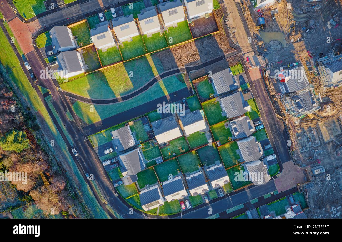 New housing development building houses for increased demand in rural ...