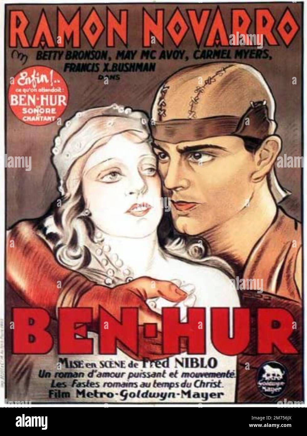 BEN-HUR 1925 MGM film with Ramon Novarro and Mary McAvoy Stock Photo ...