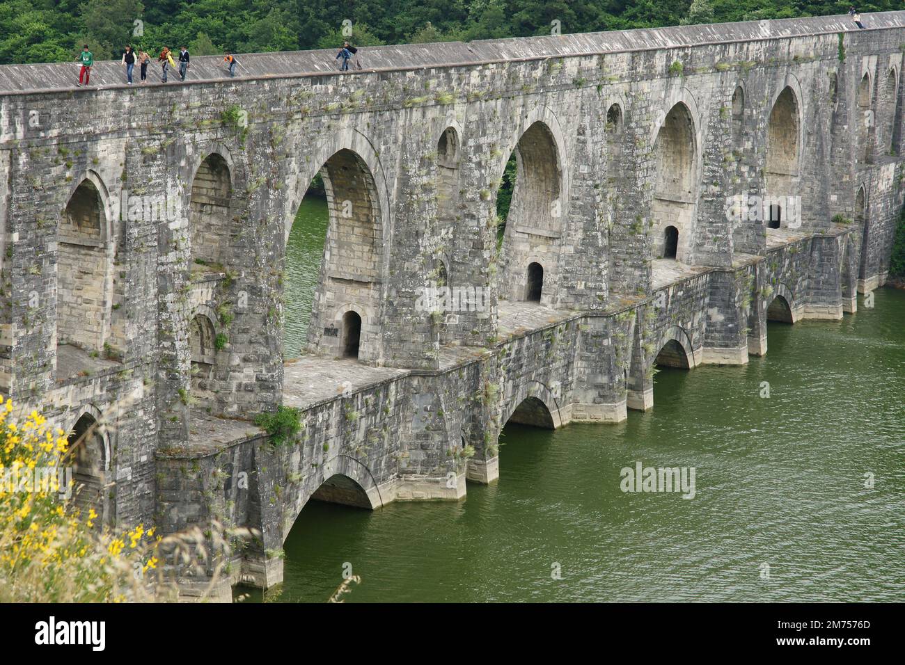 Located in Istanbul, Turkey, the Maglova Aqueduct was built by Mimar ...