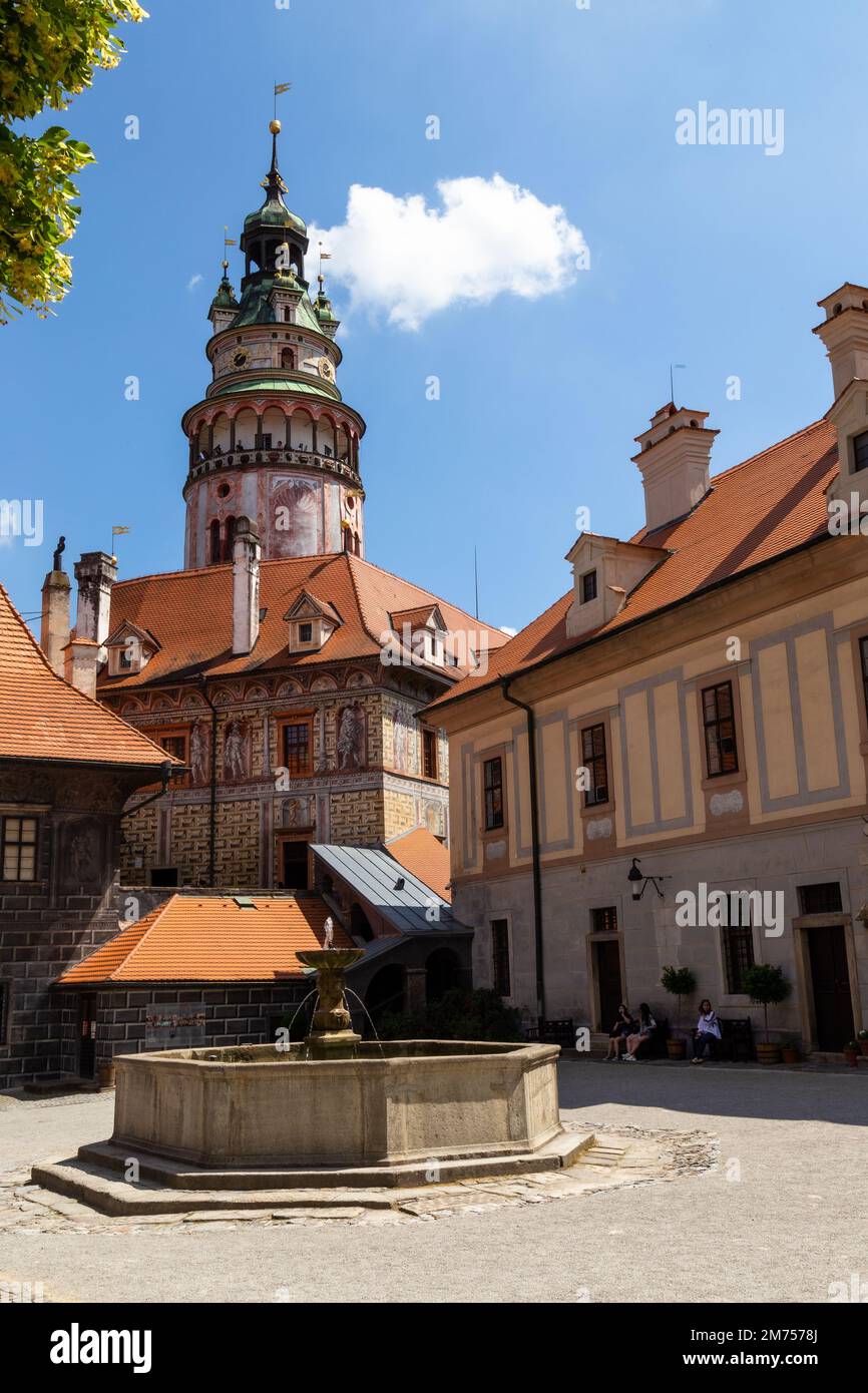 Cesky Krumlov, a beautiful medieval city in the heart of Bohemia, Czech ...