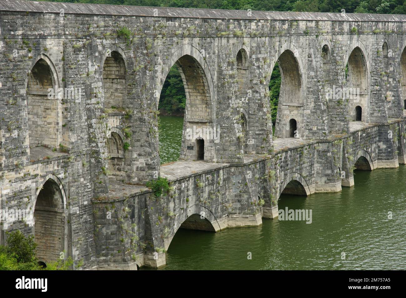 Located in Istanbul, Turkey, the Maglova Aqueduct was built by Mimar ...