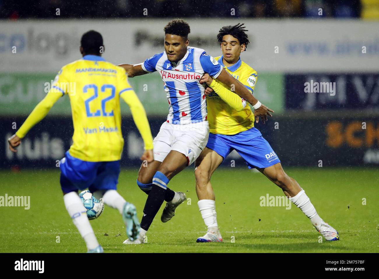 WAALWIJK - (l-r) Said Bakari of RKC Waalwijk, Amin Sarr of SC ...